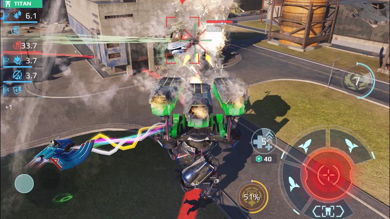Avalanche Falcon returns to Champ Powerplant — War Robots - YouTube