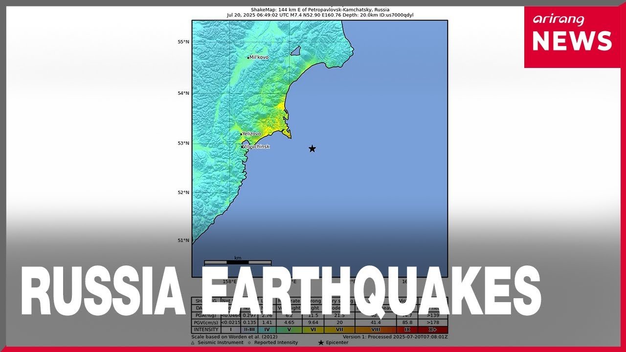 Tsunami threat is over after several large quakes off Russia's Pacific ...