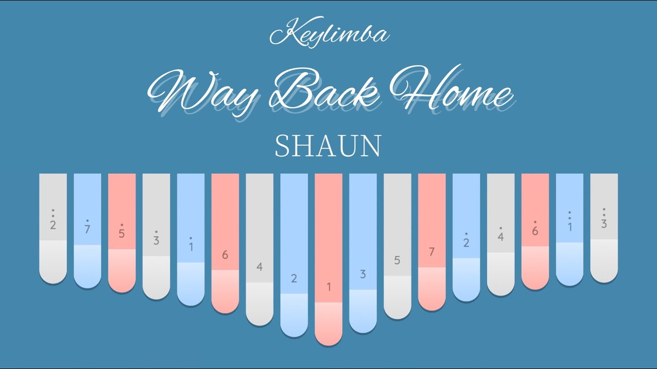 Way Back Home / SHAUN キーリンバで弾いてみた【Keylimba cover】kalimba app - YouTube
