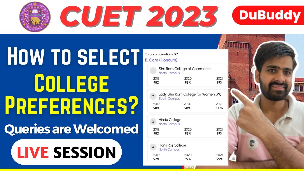 DU CSAS Phase 2: How to Choose Your Preferences?🔥#cuet2023 # ...