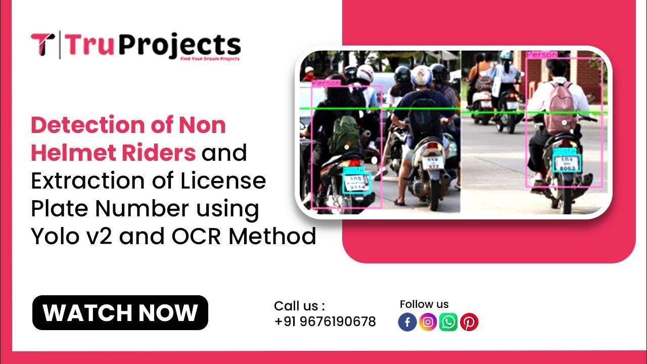 Detection of Non Helmet Riders and Extraction of License Plate Number ...