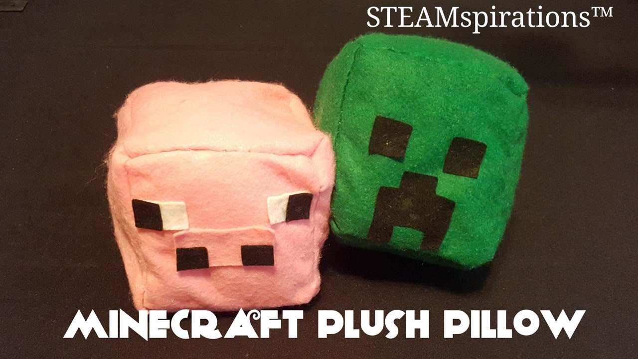 DIY MINECRAFT Plush Pillow - YouTube
