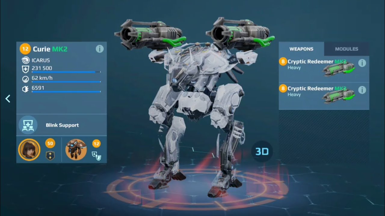 CURIE WITH REDEEMERS IS OP! BETTER THAN SUBDUERS? (War Robots) - YouTube