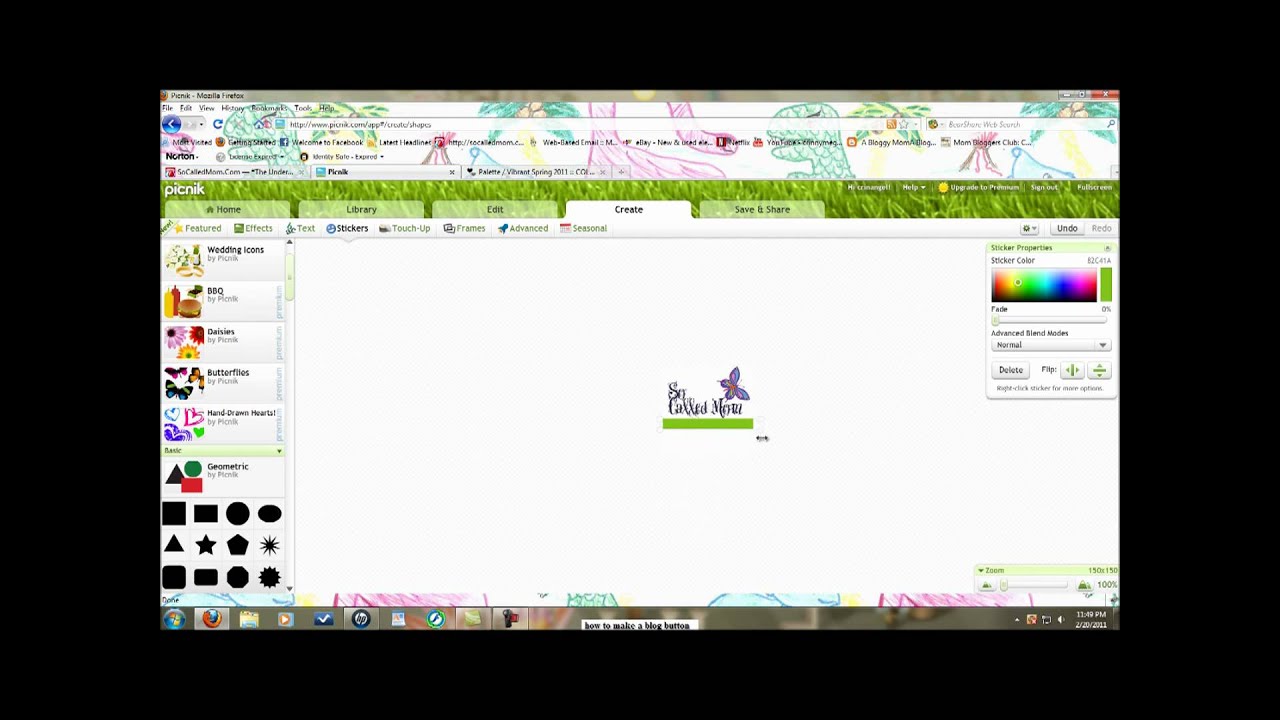 Create A Free Blog Button In 5 Minutes - YouTube