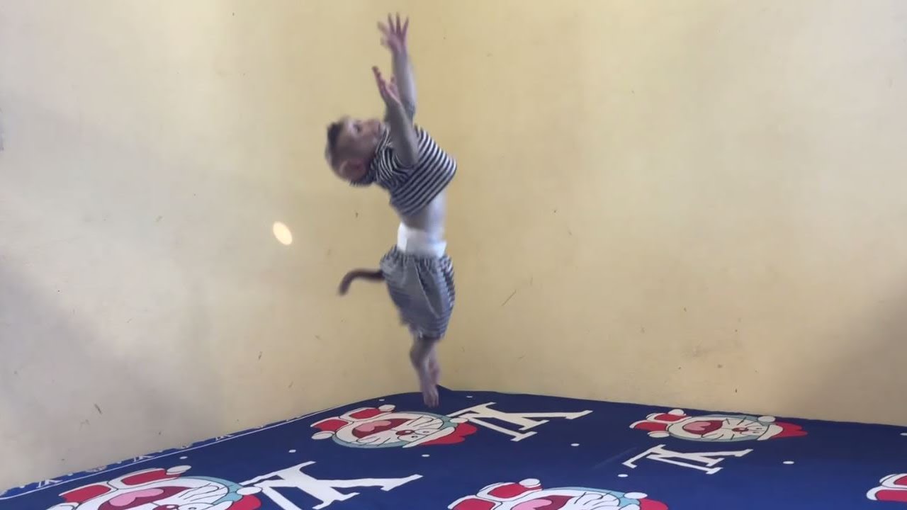 Very Cute Jump Baby! Lovely Jessa Awesome Movement - YouTube