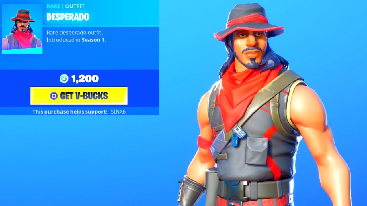 SUPER EXTREMELY ULTRA RARE DESPERADO SKIN IS BACK..! (Item Shop ...