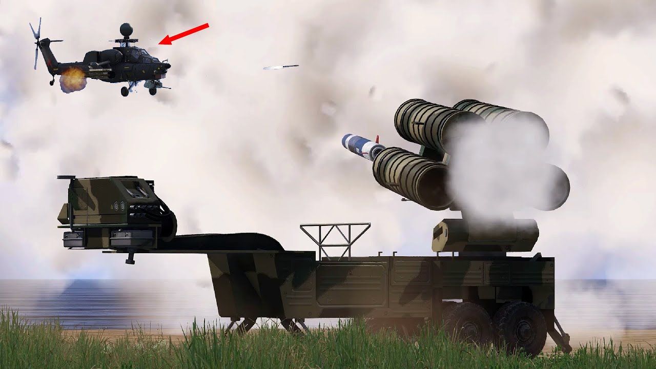 S-300 Anti-air missile System vs Russian Aircraft - Helicopters were ...