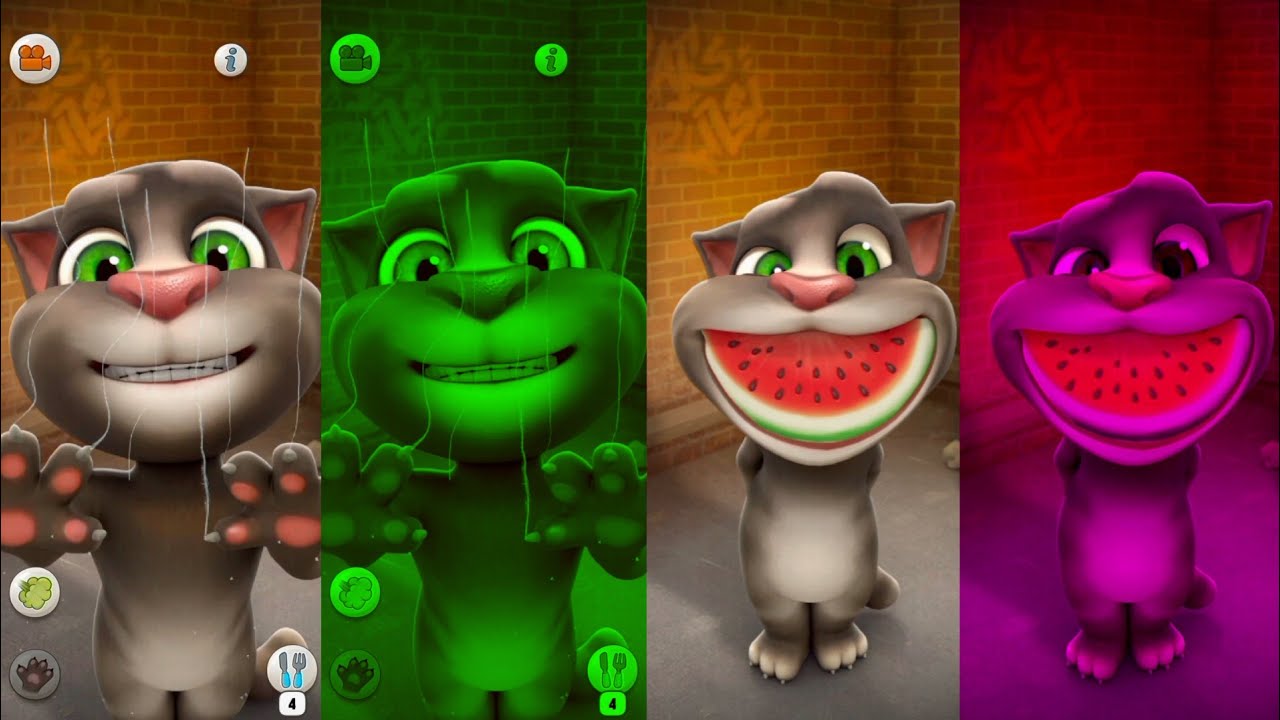MY Talking Tom Cat Learning Colours Effects || Talking Tom Cartoons ...
