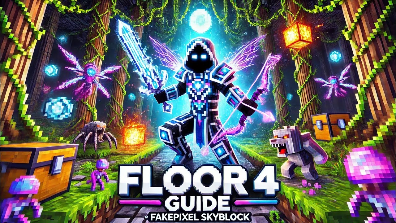 🔥EASIEST WAY TO COMPLETE DANGAON F4 IN Fakepixel Skyblock #minecraft # ...