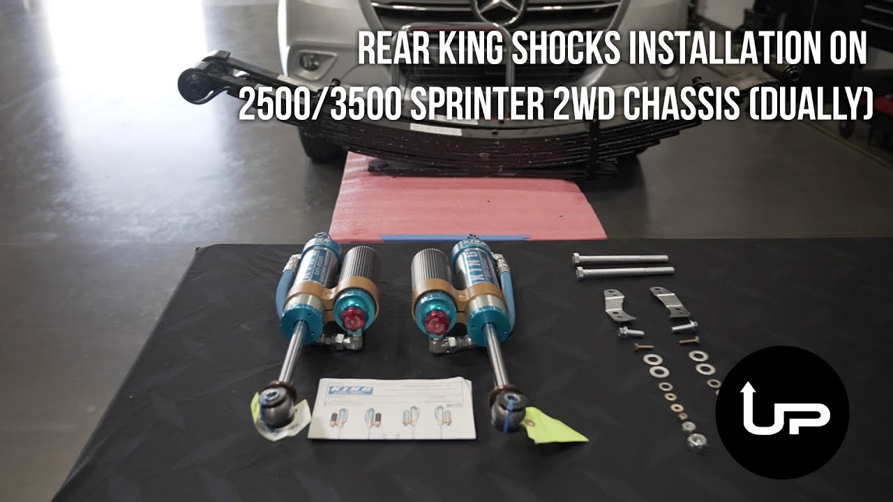 Vanup x King Shocks 2500_3500 Sprinter 2WD Rear Shock Install - YouTube