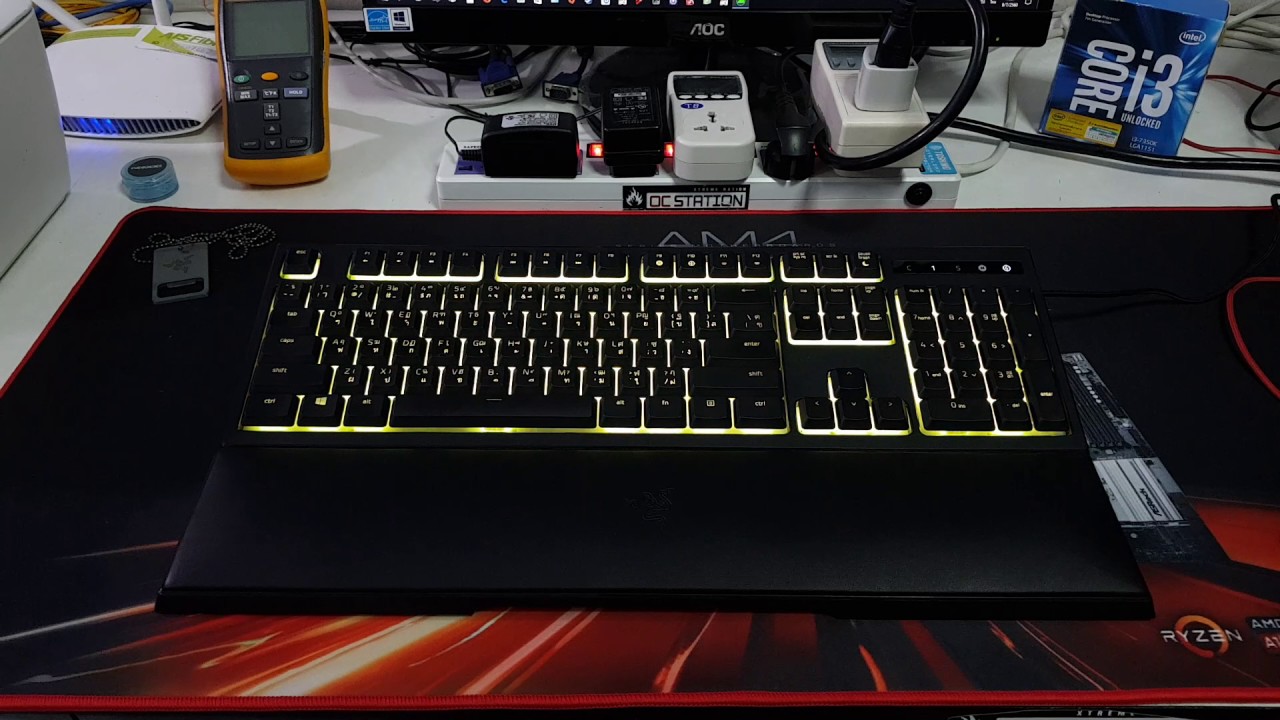 RAZER ORNATA CHROMA Lighting Effects Test - YouTube