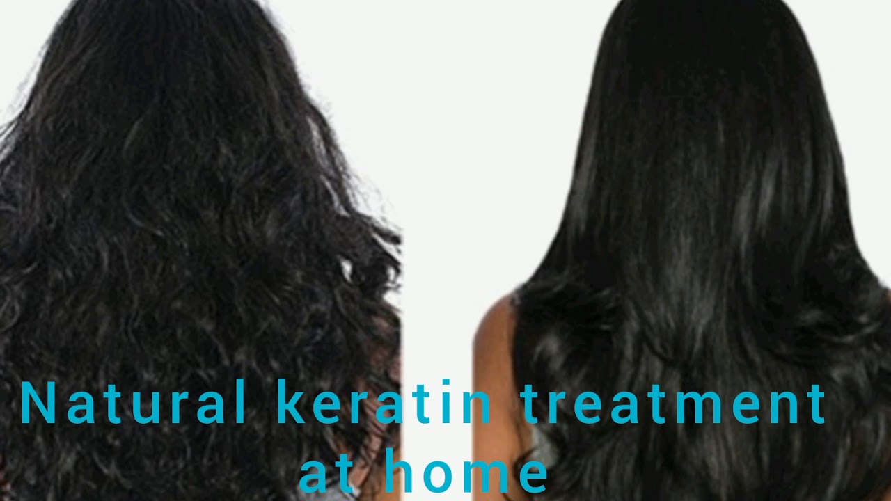 Natural keratin treatment at home - YouTube