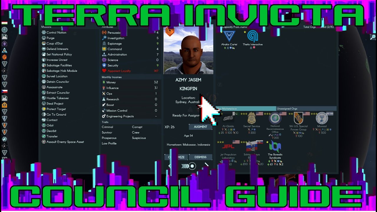Terra Invicta: How to Select The Right Council Members - YouTube