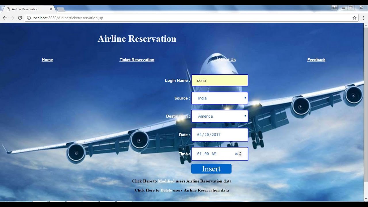 Airline Ticket Reservation System - தமிழ் - YouTube