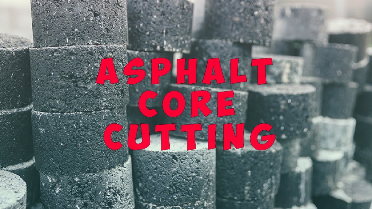 Asphalt Core Cutting - YouTube