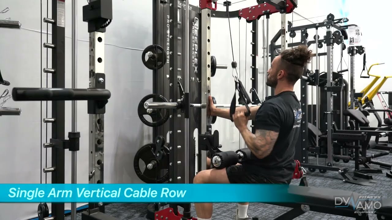 Upright Cable Row Cable Row Pulley FitBar Grip Obstacle Strength