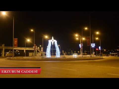 Doğubayazıt Görüntüleri Yeni Caddeler Gece