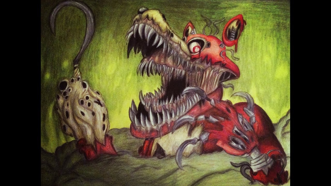 Drawing Twisted Foxy - YouTube