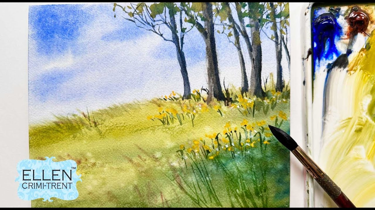 Watercolor Landscape for Beginners - YouTube