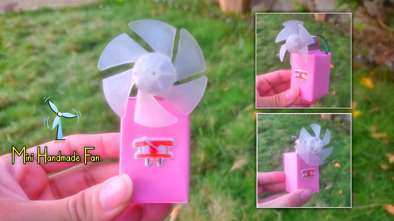 Handmade Mini Fan | Make Mini Fan | - YouTube