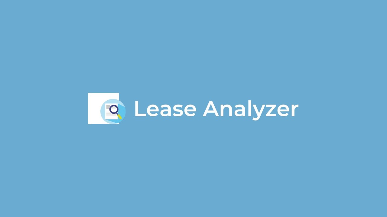 Lease Analyzer - YouTube
