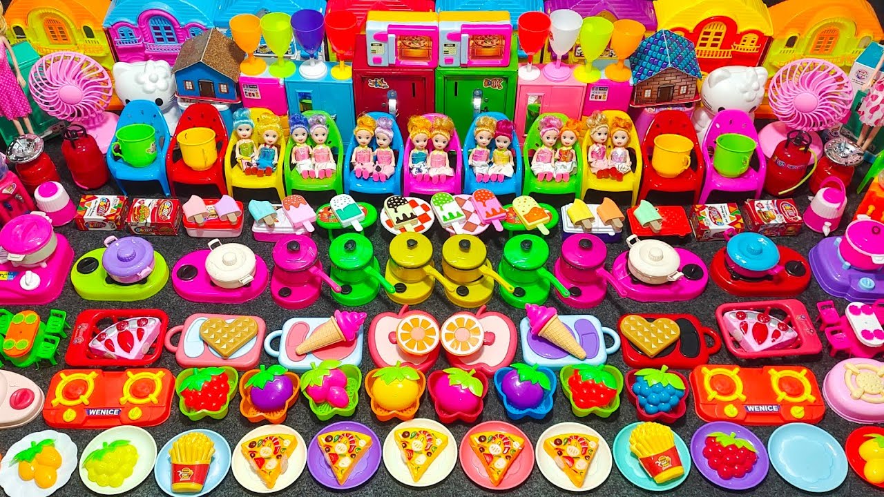 6 minutes satisfaing with unboxing ASMR Disney kitchen set up video ...