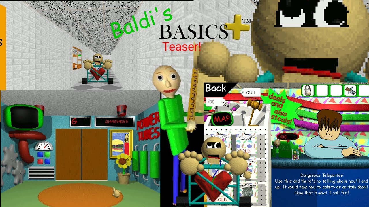 Baldi's Basics Plus V0.2 Teaser!!! (And there Is New stuff!!) - YouTube