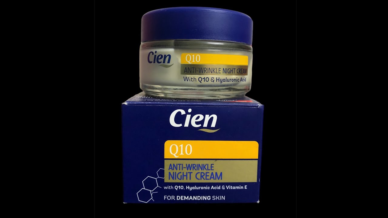 Cien Anti-Wrinkle Night Cream with Q10 and Vitamin E with UV Filter 50 ...