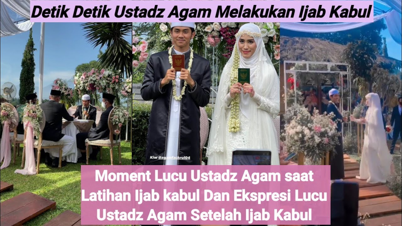 AKAD NIKAH USTADZ AGAM FACHRUL DAN AISYAH | Moment lucu ustadz Agam ...