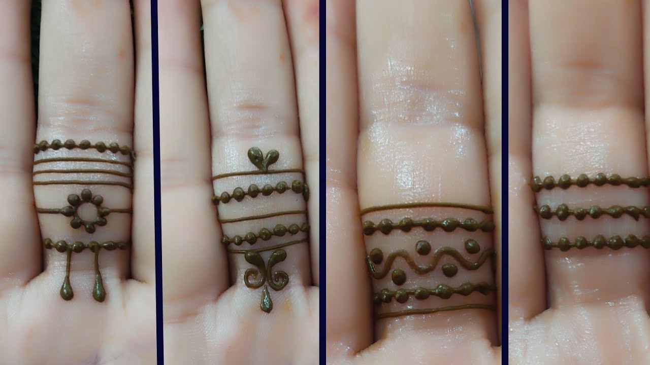 simple Mehndi ring design 😍 - YouTube