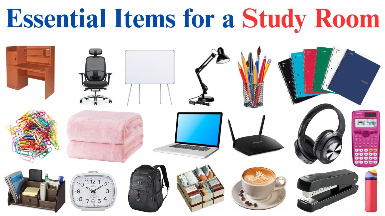 Essential Things of a Study Room | Basic Things of Study Room | Study ...
