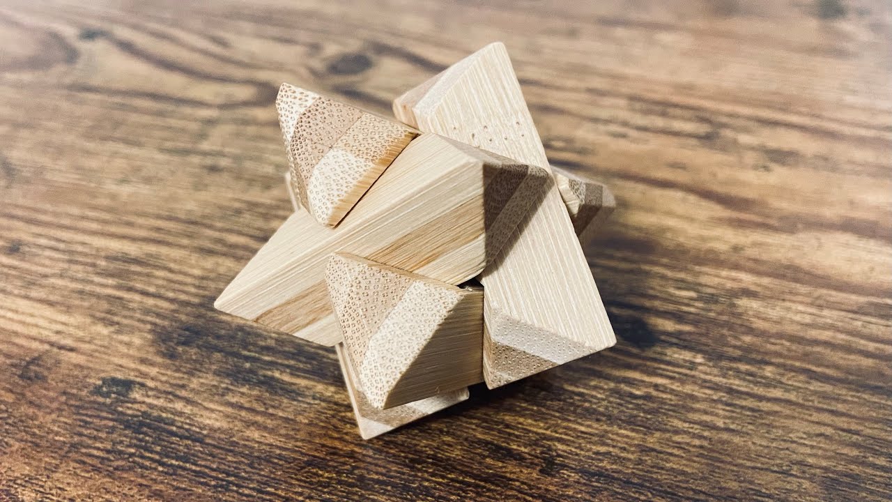 Solving the Six Piece Wooden Star Puzzle! - YouTube