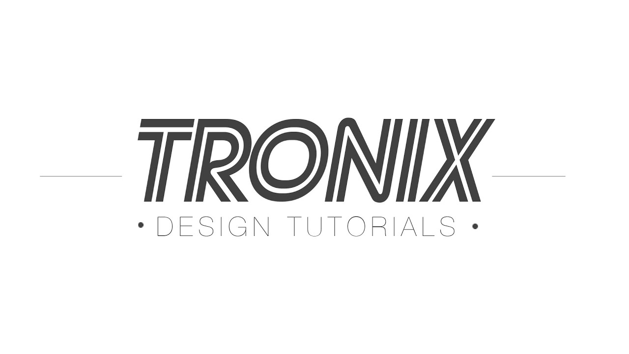 Welcome To Tronix Design - Photoshop Design Tutorials - YouTube