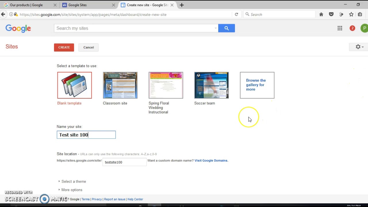 Starting your Google site and adding pages - YouTube