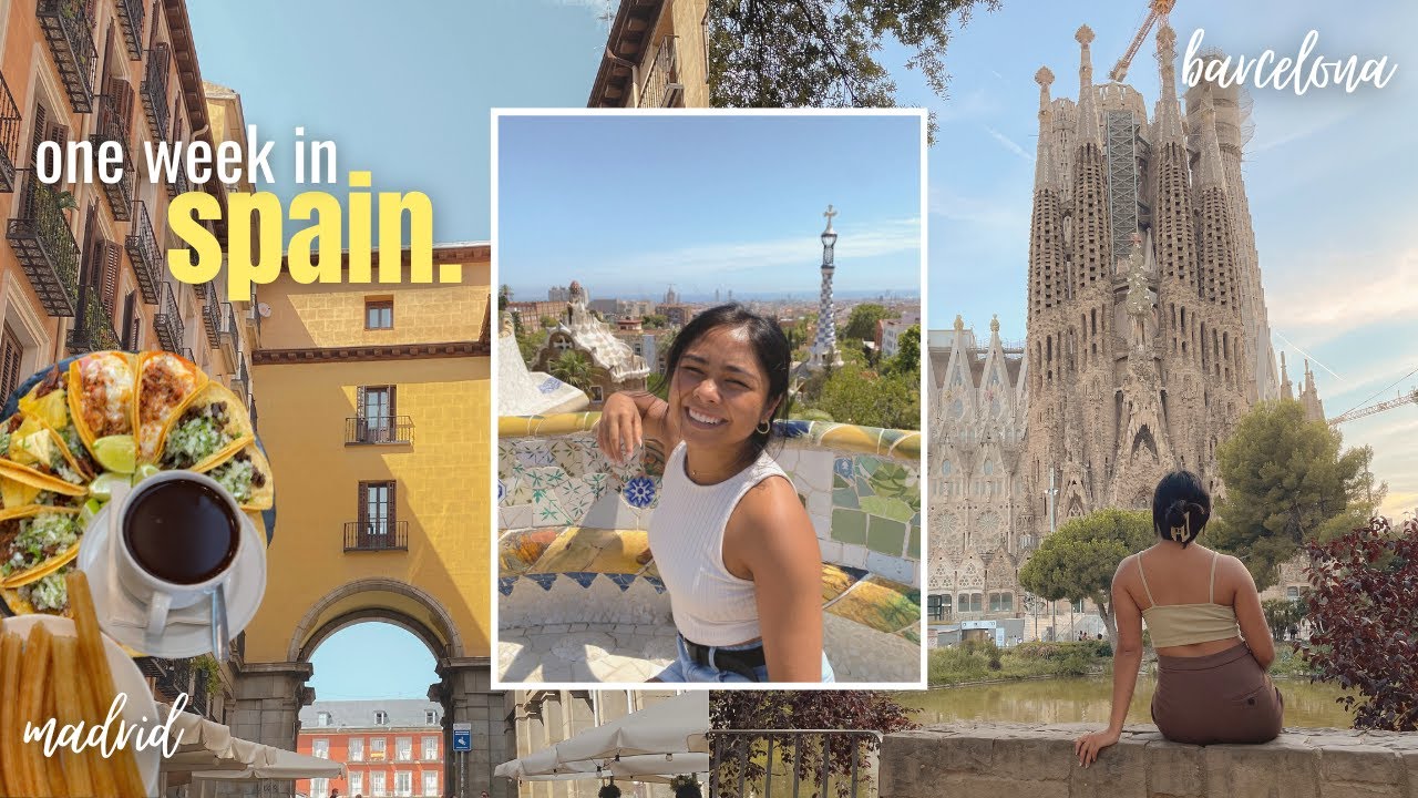 spain travel vlog | first trip to madrid & barcelona, la sagrada ...