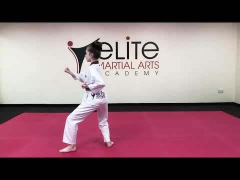 Poomsae 4 Step By Step Front View - YouTube