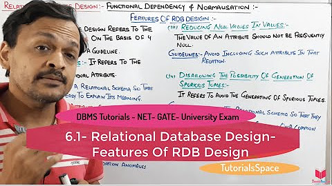 DBMS- Relational Database Design & Functional Dependencies And Normalization - YouTube
