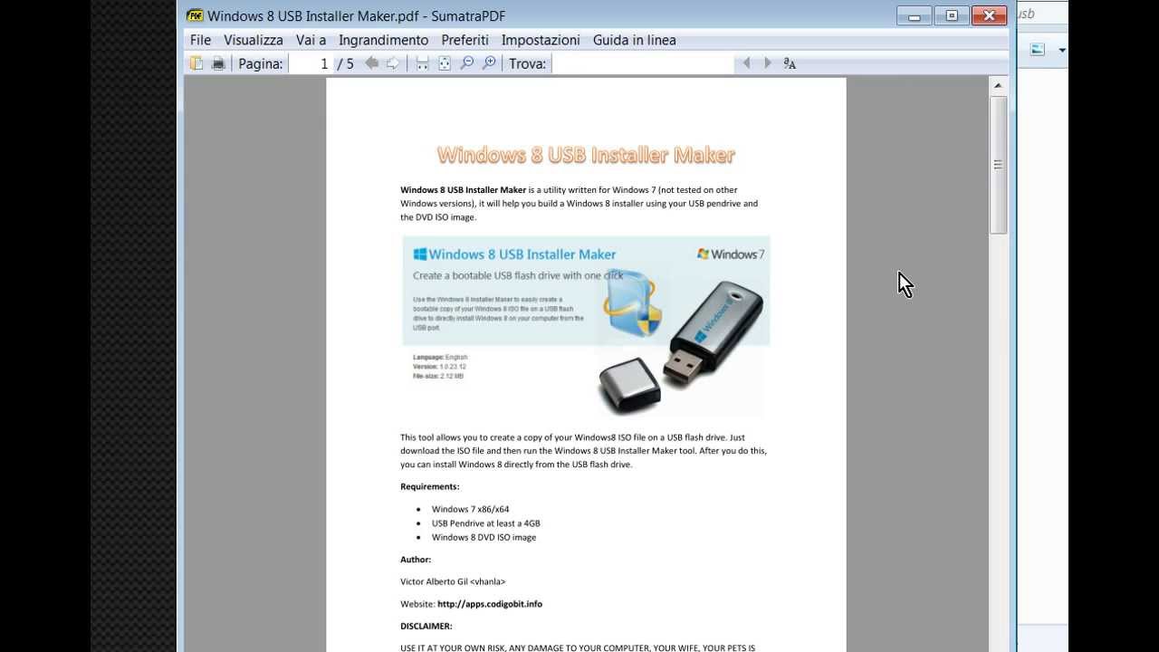 Win8USB Windows 8 USB Installer Maker - YouTube