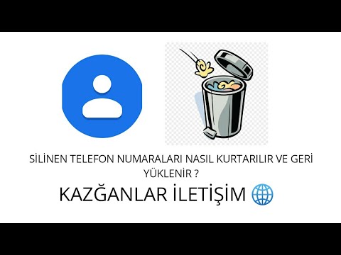 SİLİNEN TELEFON NUMARALARI NASIL KURTARILIR VE GERİ YÜKLENİR ?