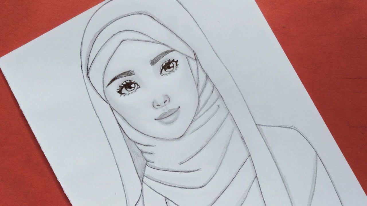 របៀបគូររូបស្អាតៗ|| how to draw a cute girl -step by step-Sketching for ...