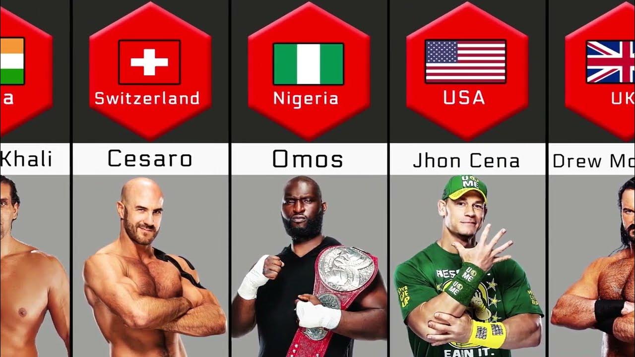 WWE Superstars From Different Countries - YouTube