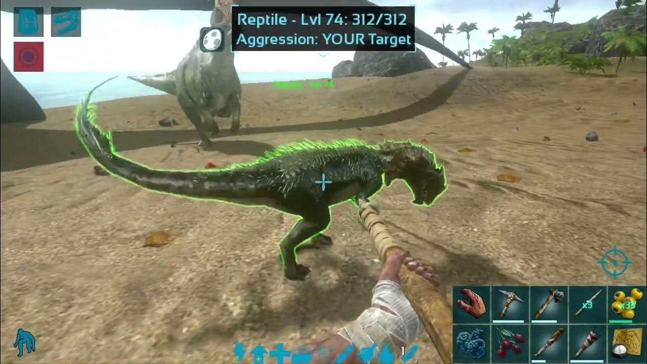 Ark Survival Evolved Mobile Ep3 Dilophosaurus Taming Youtube