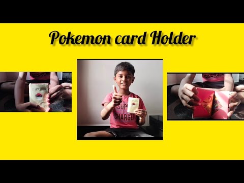 How to make a Pokemon card Holder #Pokemon card Binder#easy craft# ...