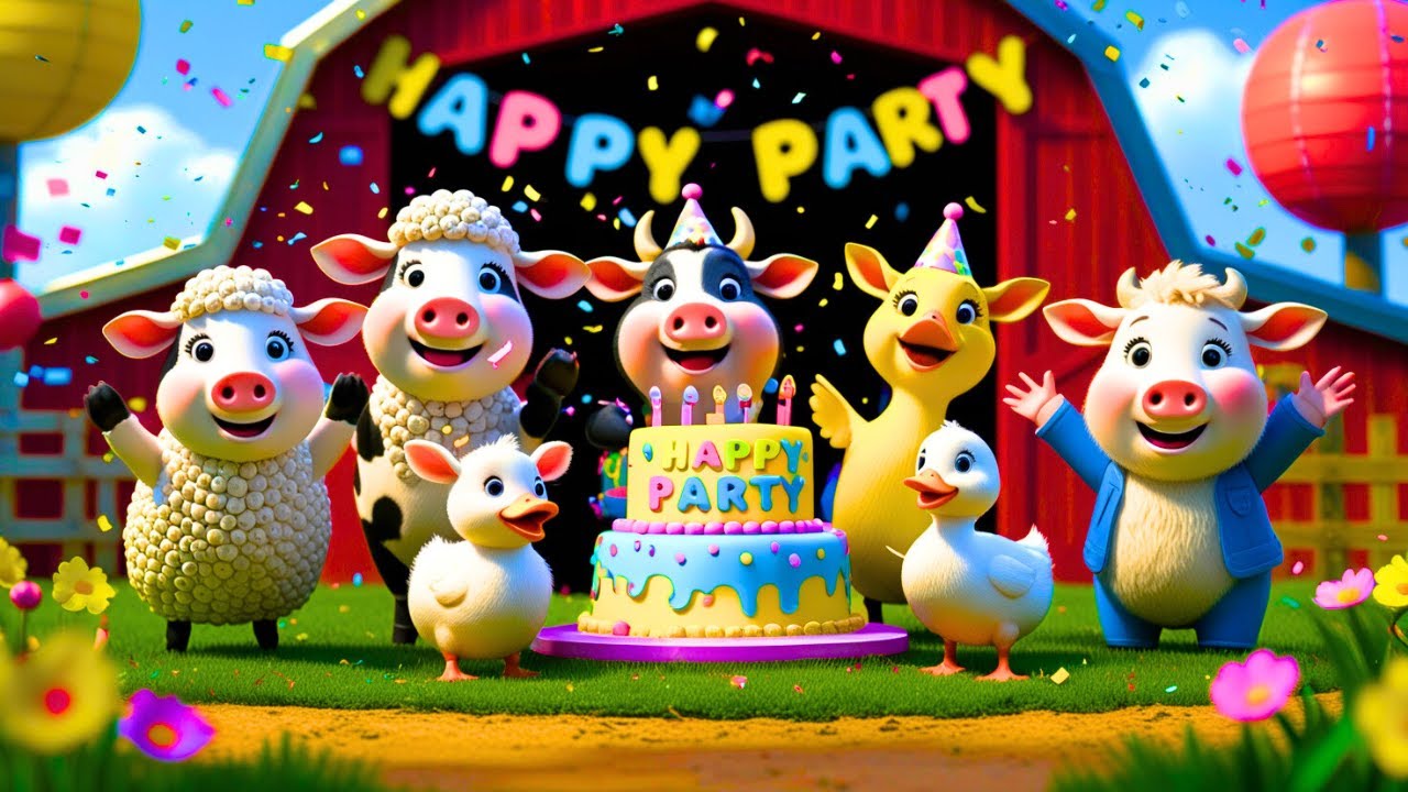 Baa Baa Black Sheep Dance Party Song | Farm Animals Rhyme | For Babies ...