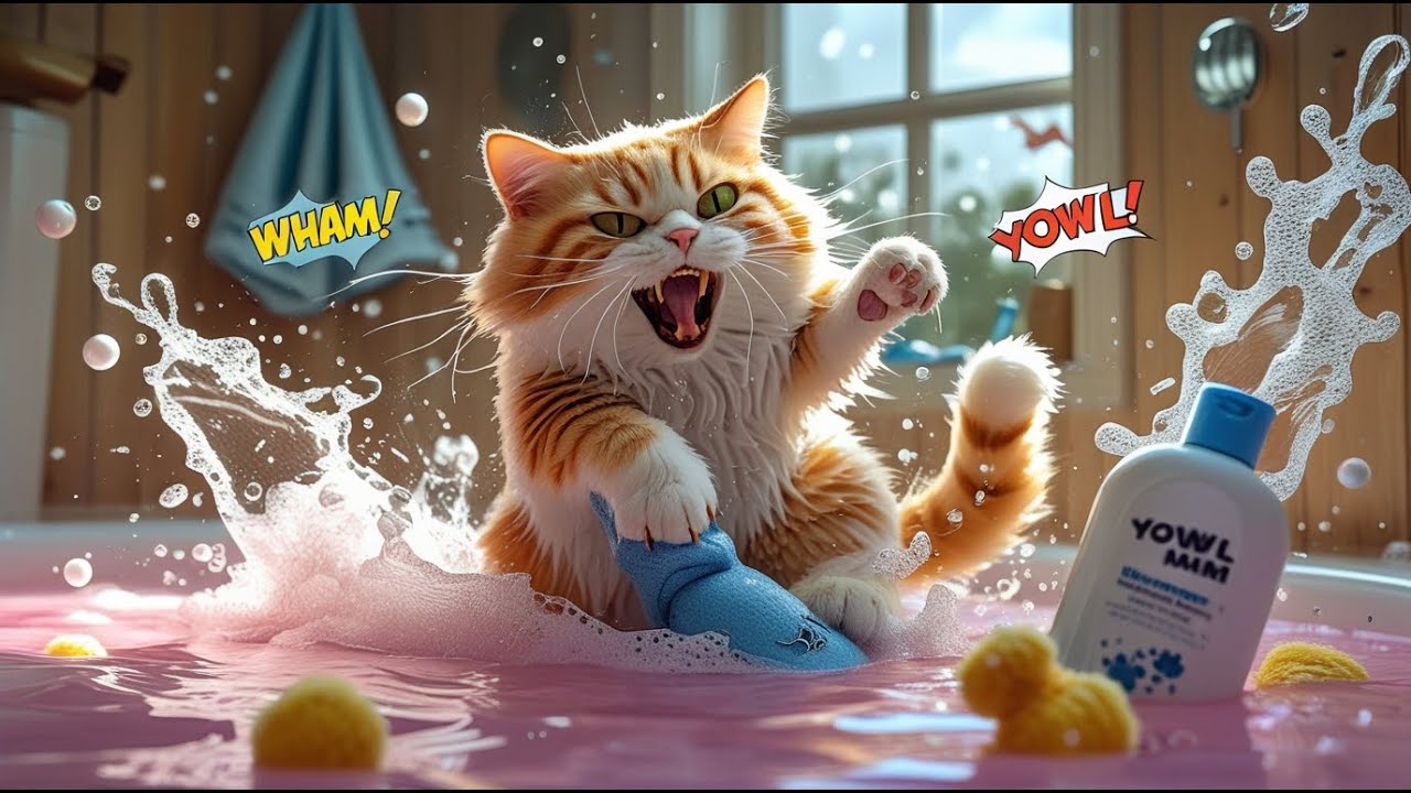 The Cat Who Hated Bath | One splash, one scream—bath time's a dream ...