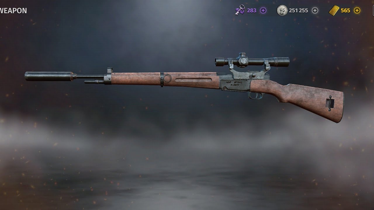 World War 2 Battle Combat Common Sniper rifle Mas 36 MAX damage Full ...