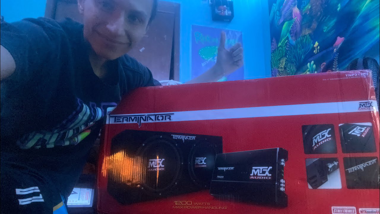 Unboxing my new 12 inch subs and amp and my first time having subs ...