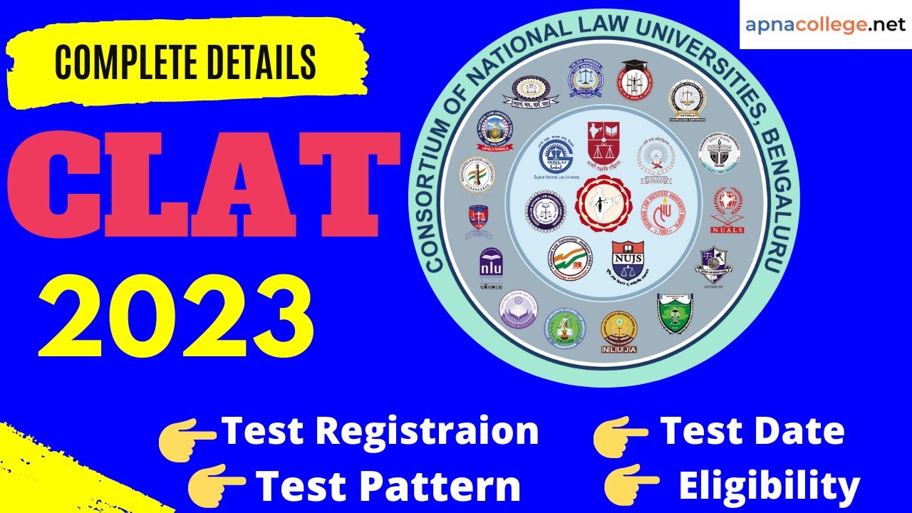 CLAT 2023: Application I Fees I Test Pattern & Structure I Important ...