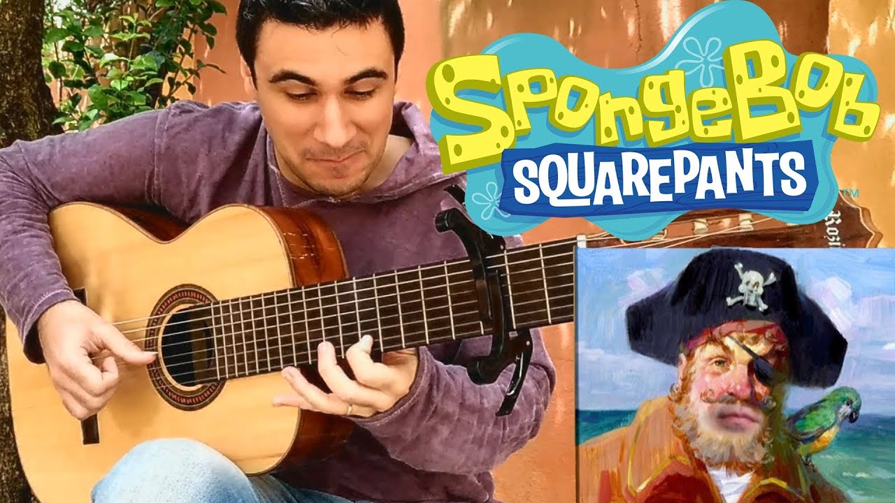 SpongeBob SquarePants INTRO THEME - 8 String Guitar (Marcos Kaiser ...