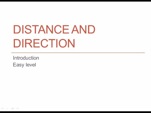 Distance and Direction-Reasoning Easy Level - YouTube